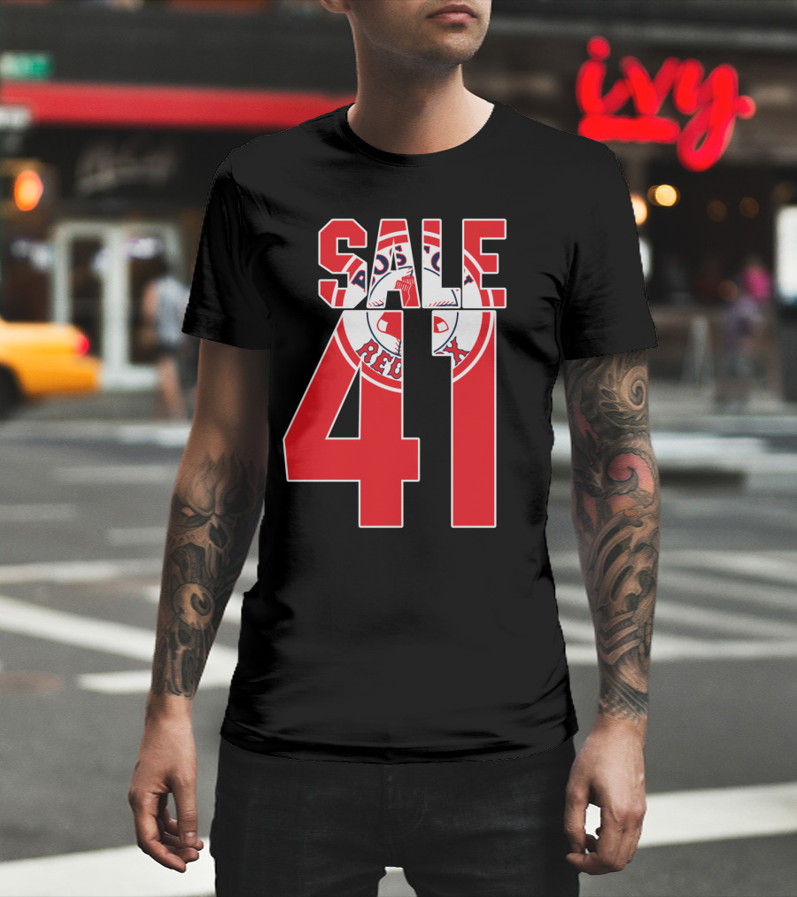 Boston Red Sox Chris Sale 41 Baseball T-Shirt