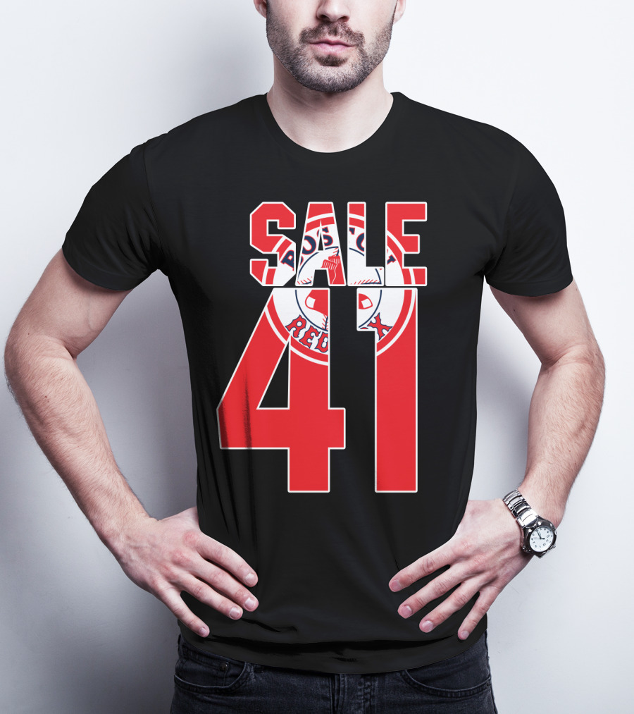 Boston Red Sox Chris Sale 41 Baseball T-Shirt