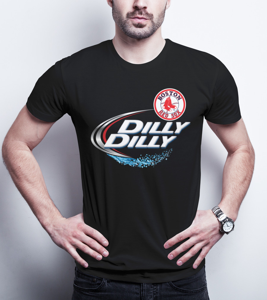 Boston Red Sox Dilly Dilly Slogan With Iconic Team T-Shirt