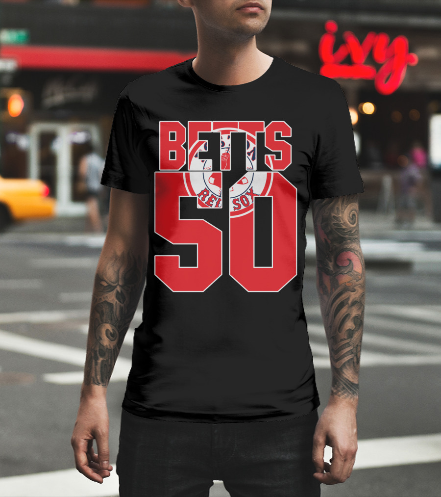 Betts 50 Boston Red Sox T-Shirt