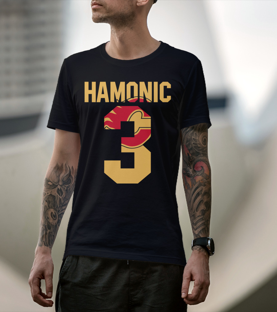 Calgary Flames Hamonic Number 3 NHL Fans Hockey T-Shirt