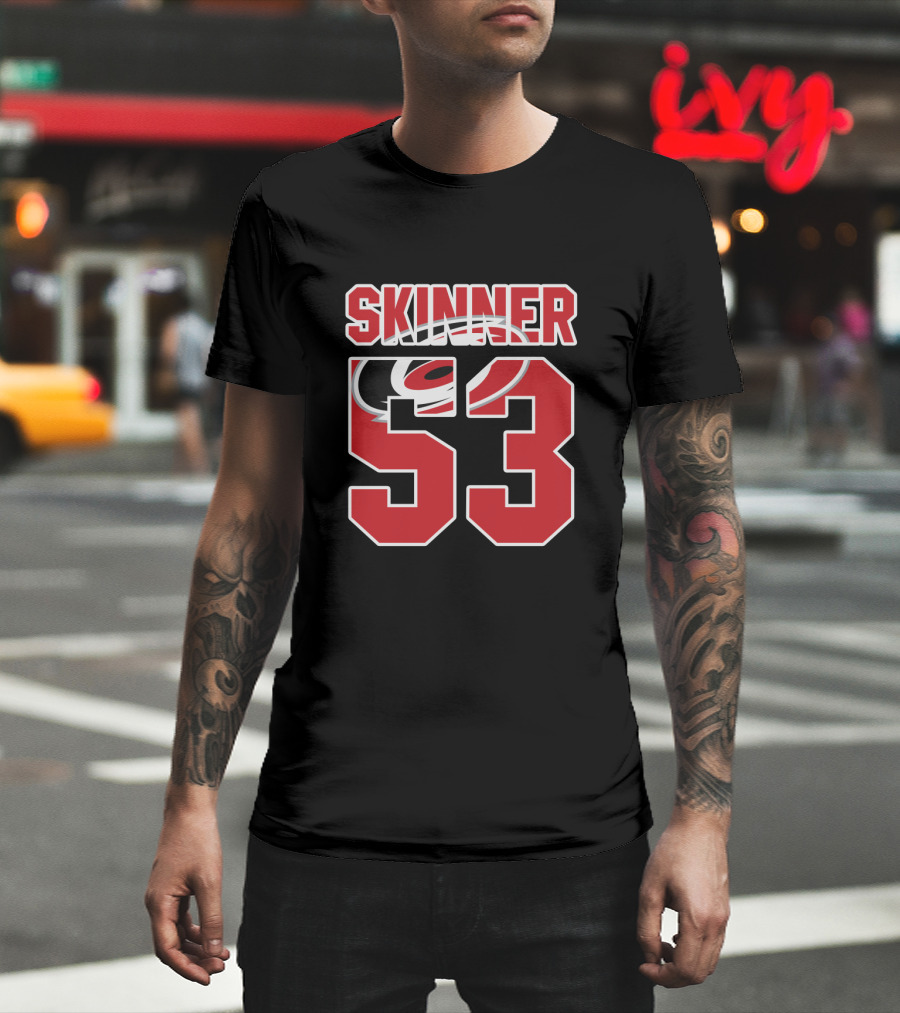 Carolina Hurricanes Jeff Skinner 53 NHL Hockey Fan T-Shirt
