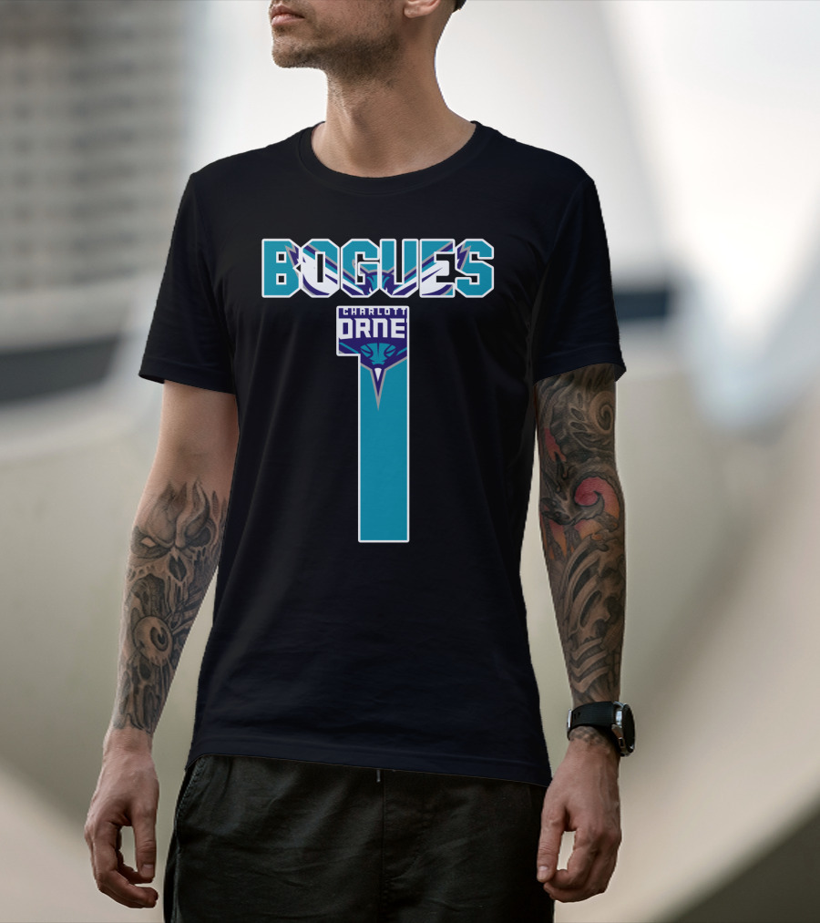 Bogues Number One Charlotte Hornets T-Shirt