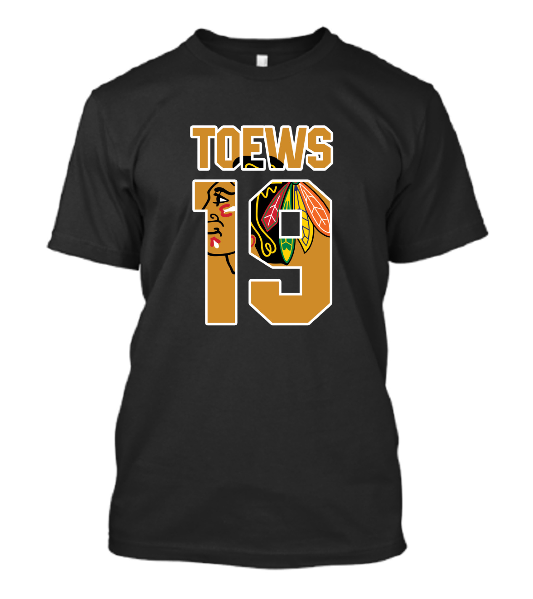 Chicago Blackhawks Jonathan Toews Number 19 NHL T-Shirt
