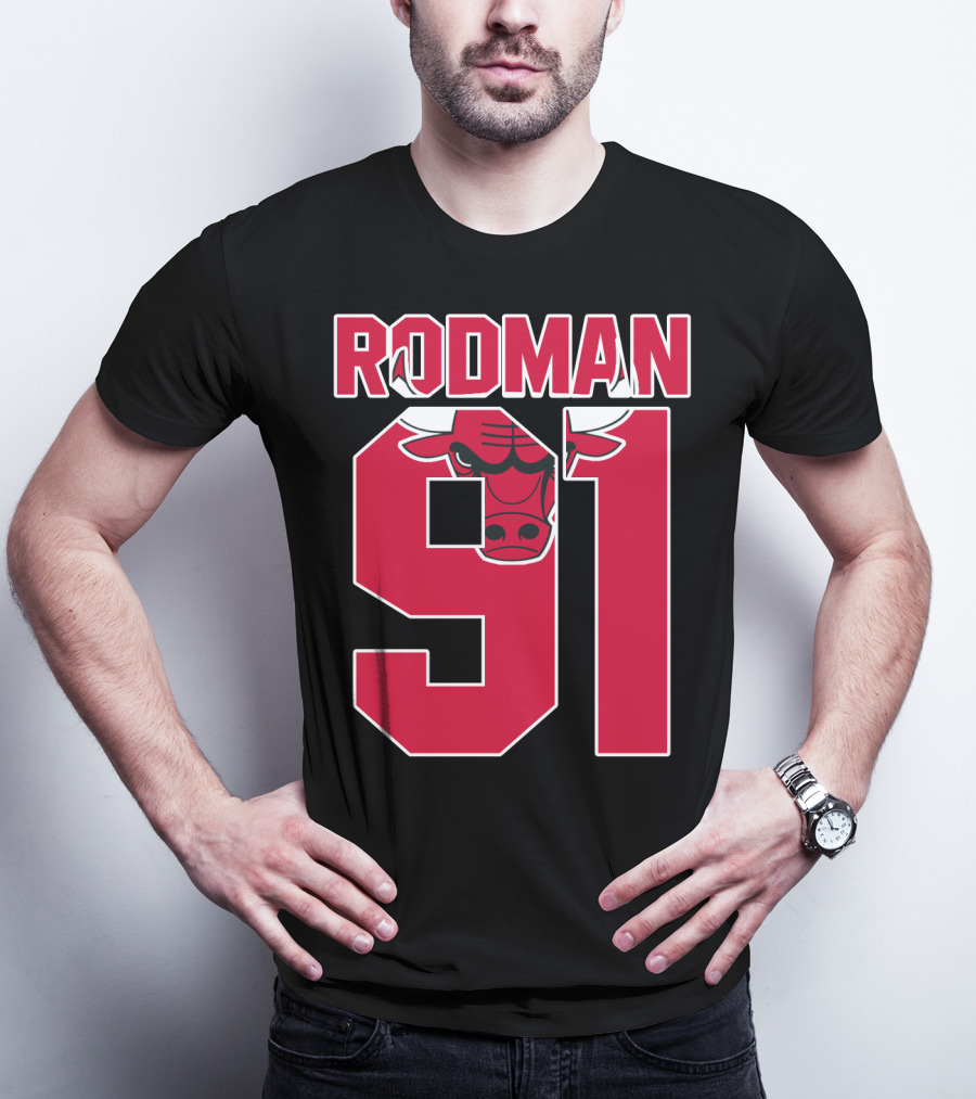 Rodman 91 Chicago Bulls T-Shirt