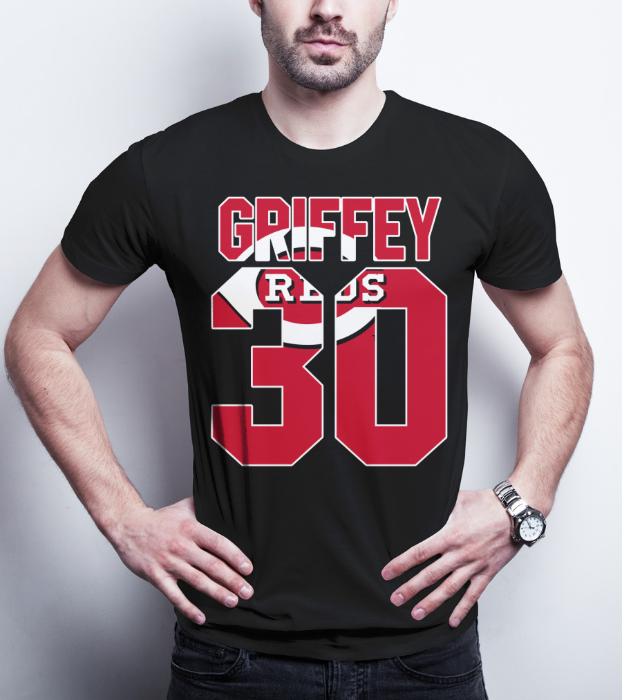 Ken Griffey 30 Cincinnati Reds Iconic Reds T-Shirt