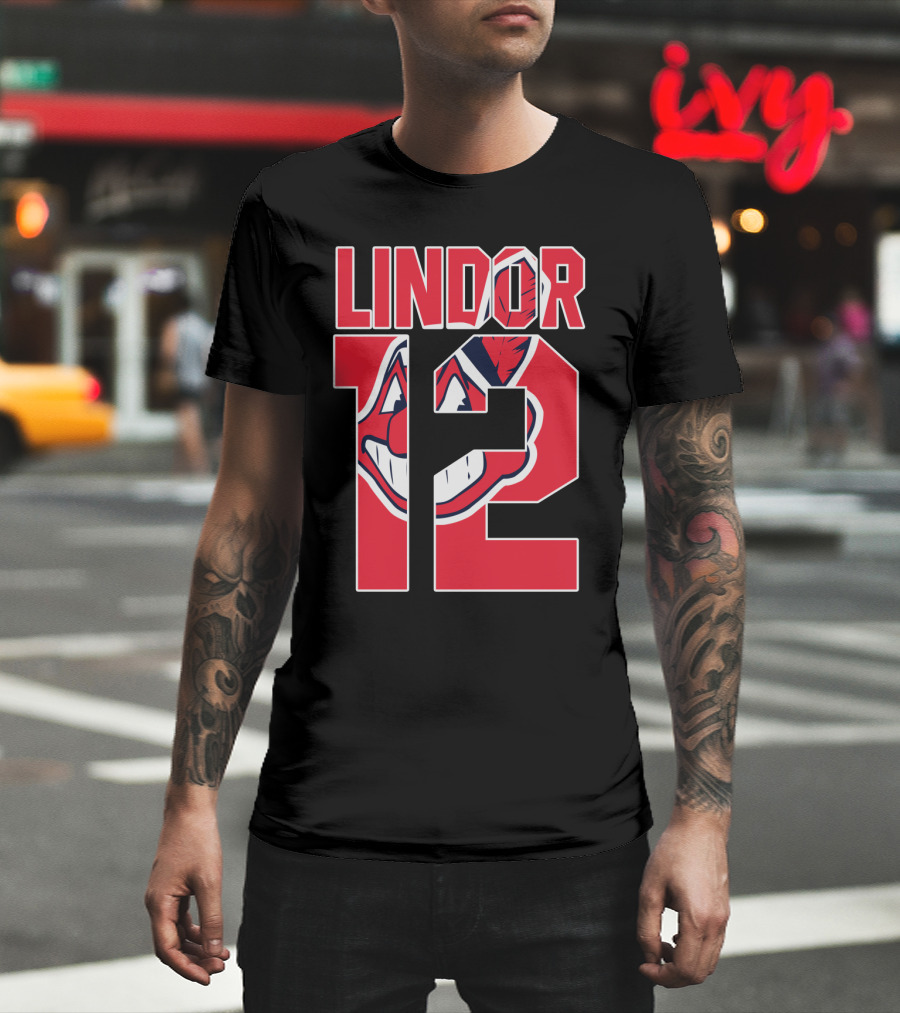 Lindor 12 Cleveland Indians T-Shirt