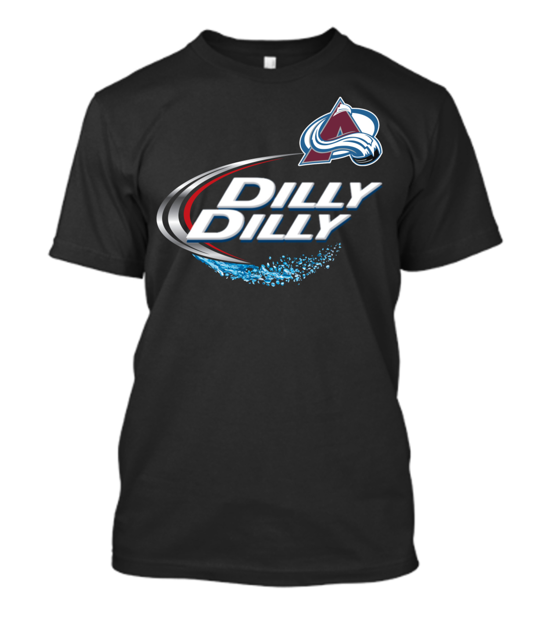 Colorado Avalanche Dilly Dilly Fan Shirt With Team Logo And Splash Motif T-Shirt