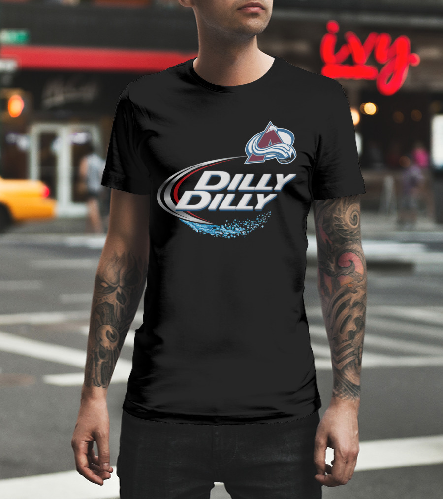 Colorado Avalanche Dilly Dilly Fan Shirt With Team Logo And Splash Motif T-Shirt