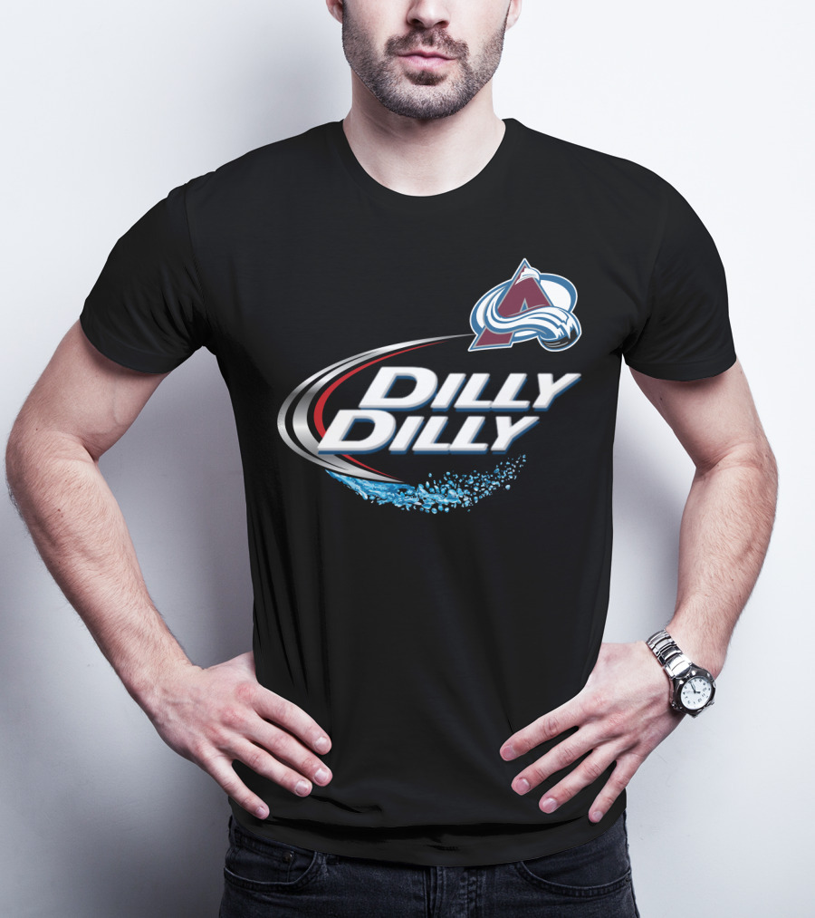 Colorado Avalanche Dilly Dilly Fan Shirt With Team Logo And Splash Motif T-Shirt