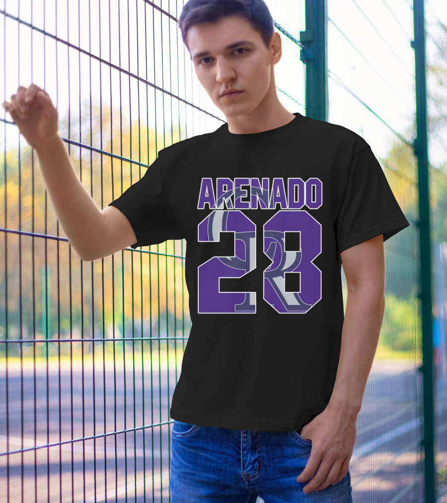 Arenado 28 Colorado Rockies Iconic Baseball Jersey Number T-Shirt