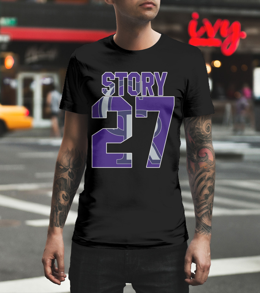 Colorado Rockies Story 27 Player Number T-Shirt