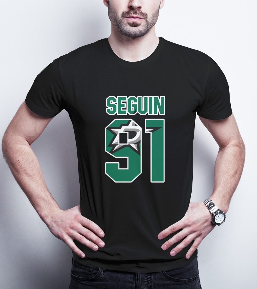 Dallas Stars Tyler Seguin Number 91 NHL Jersey T-Shirt