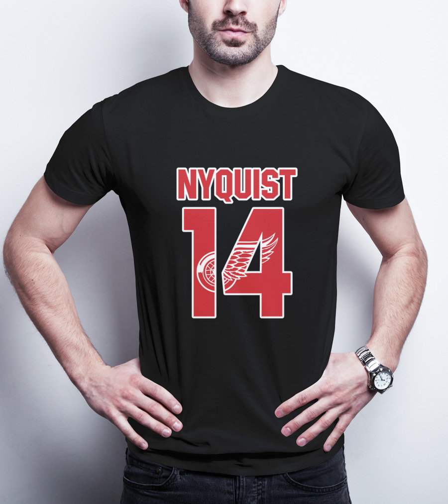 Nyquist 14 Detroit Red Wings NHL Hockey T-Shirt