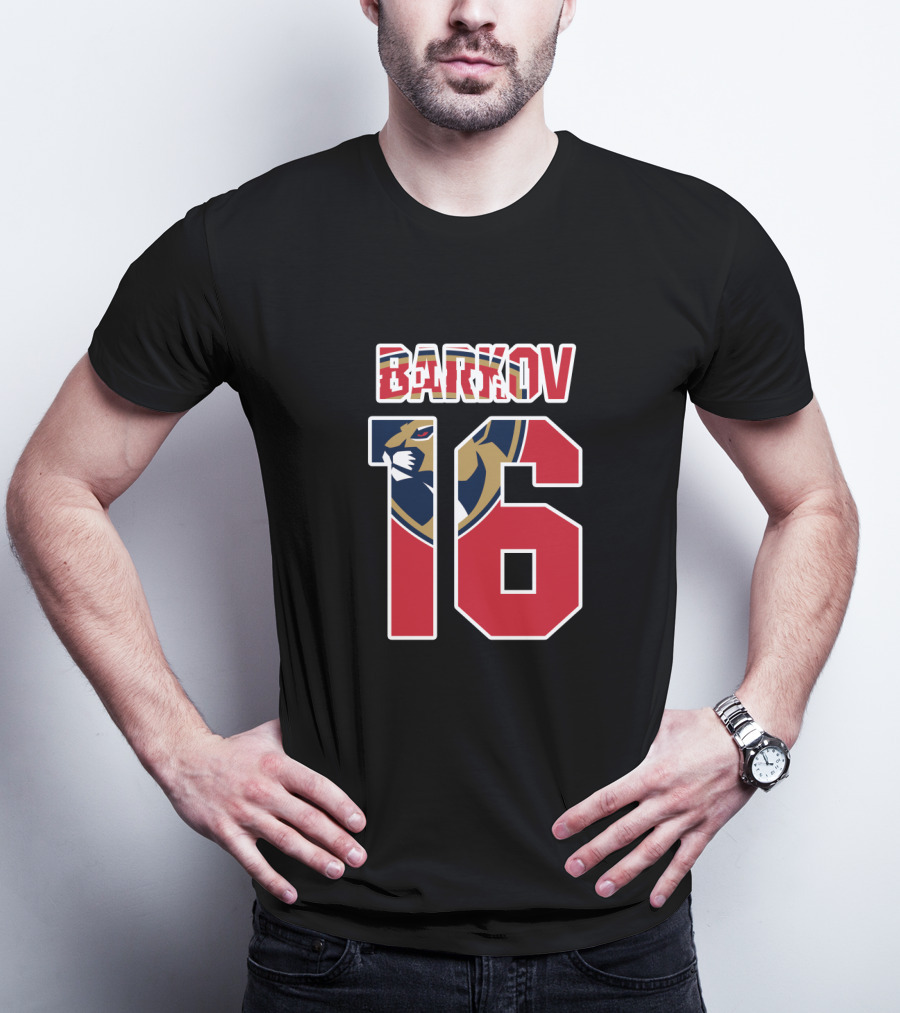 Florida Panthers Barkov 16 NHL Hockey Player T-Shirt