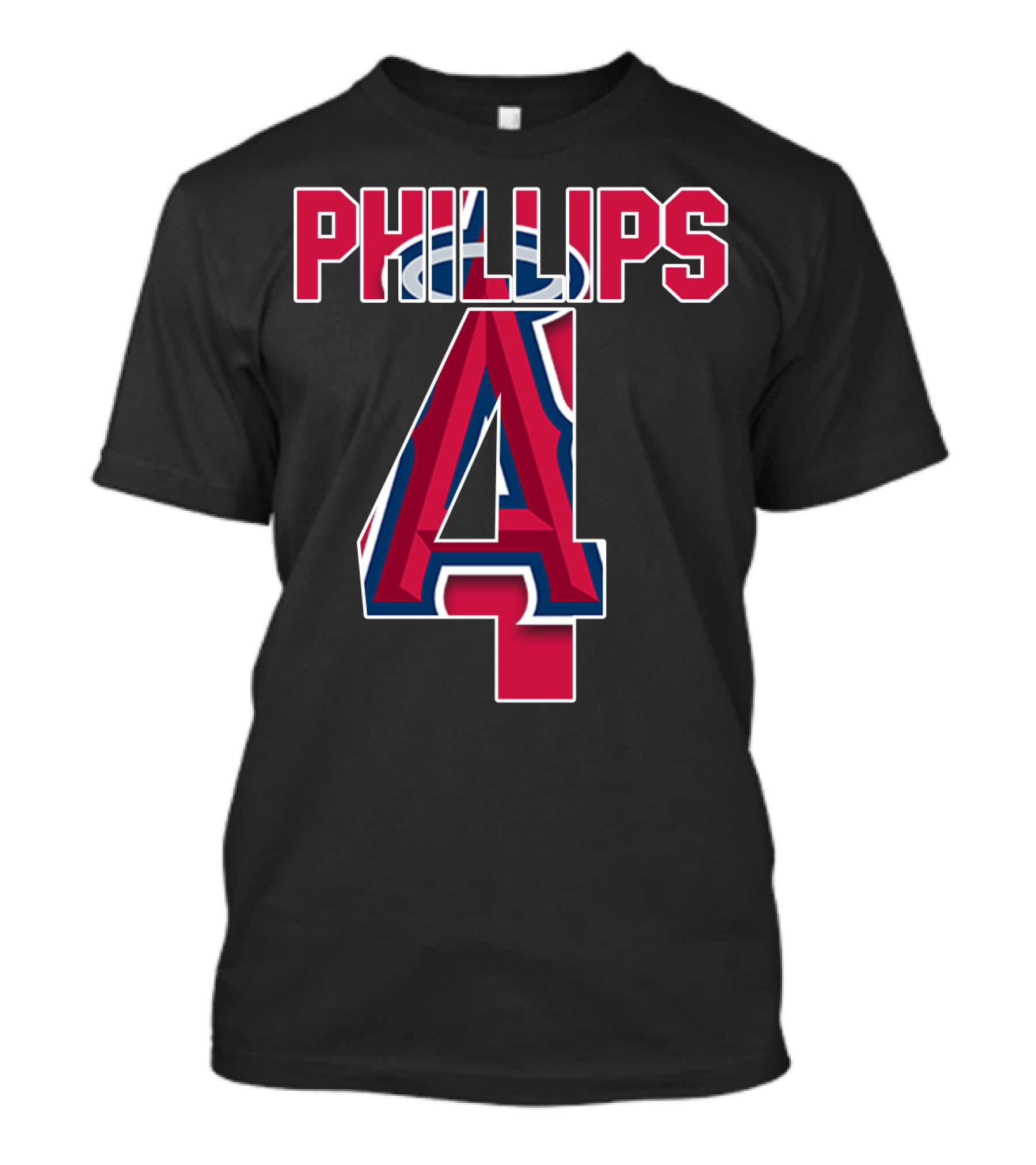 Phillips 4 Los Angeles Angels Baseball Team T-Shirt