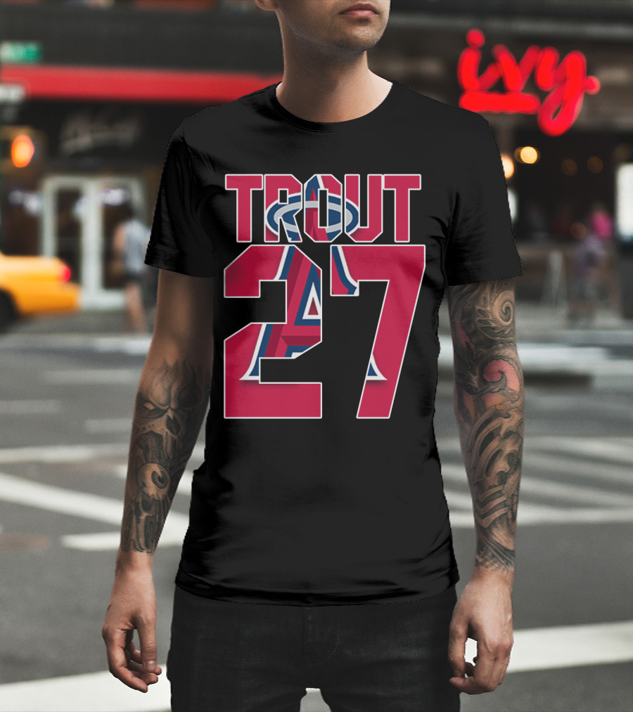 Trout 27 Los Angeles Angels T-Shirt