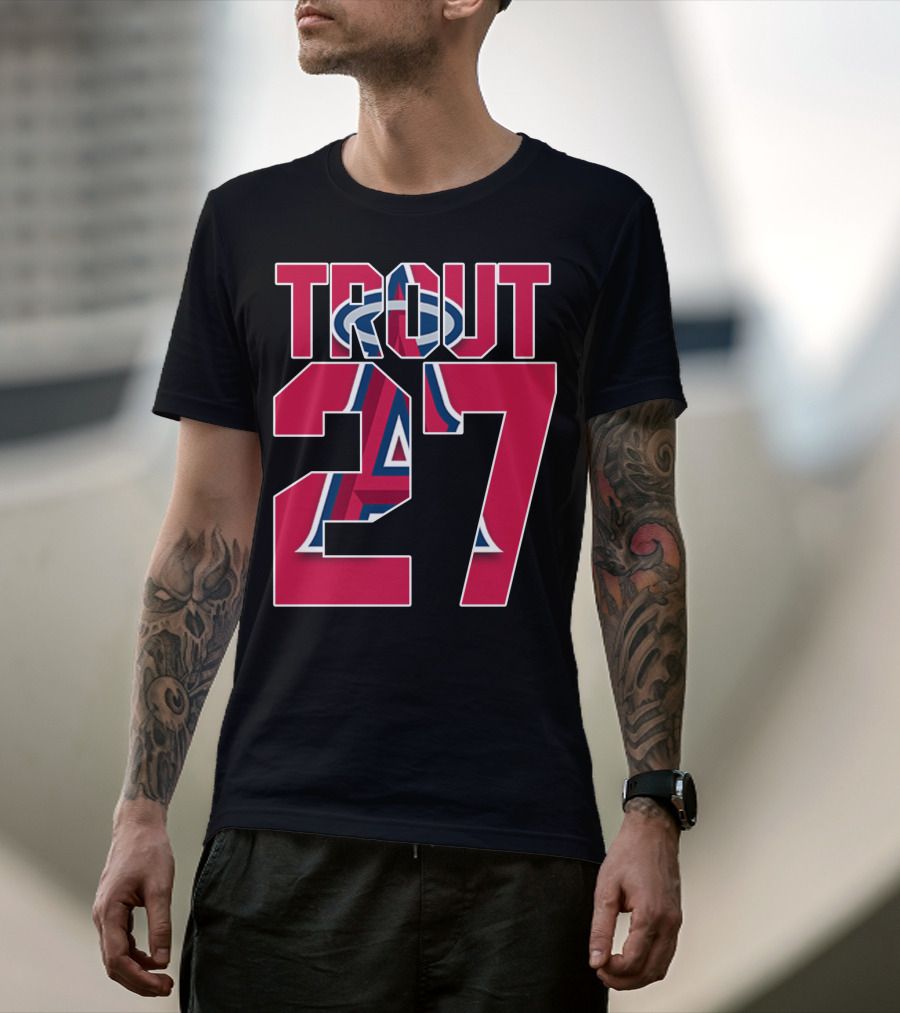 Trout 27 Los Angeles Angels T-Shirt