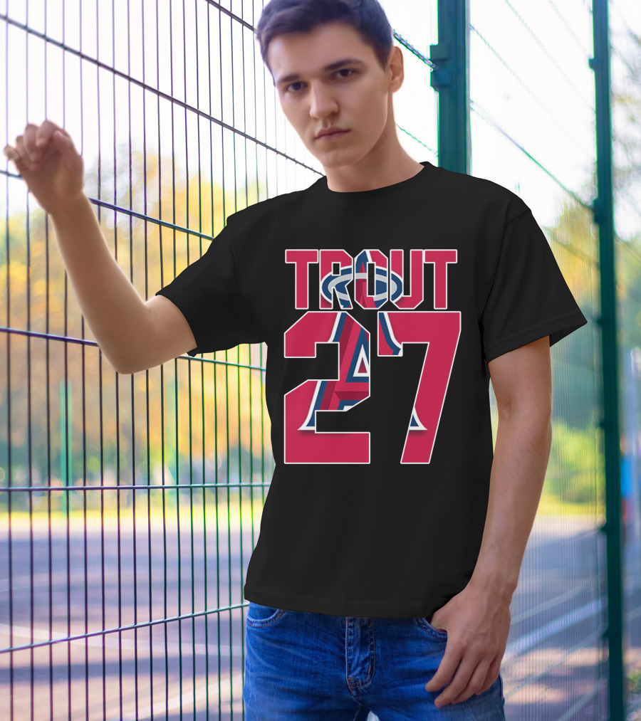 Trout 27 Los Angeles Angels T-Shirt