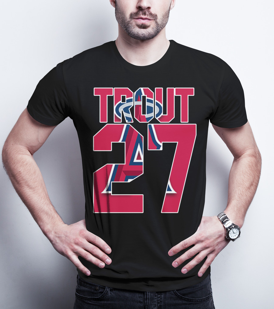 Trout 27 Los Angeles Angels T-Shirt