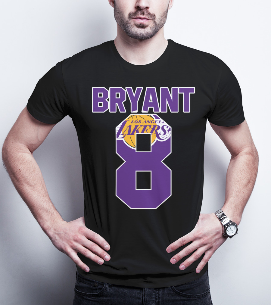 Bryant 8 Los Angeles Lakers Basketball T-Shirt