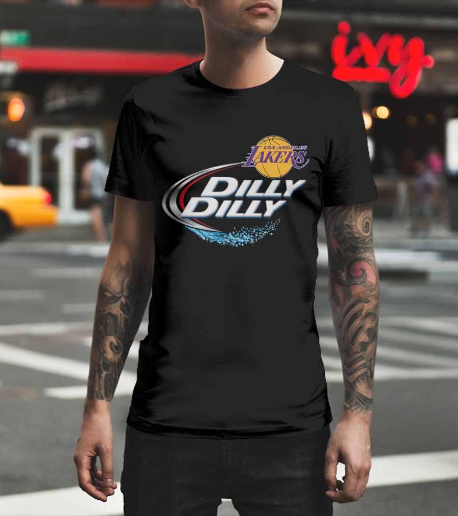 Los Angeles Lakers Dilly Dilly Fan Celebration Basketball T-Shirt
