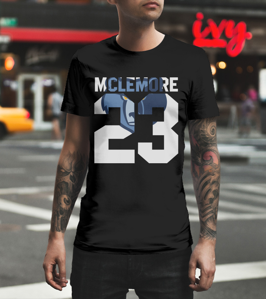 Memphis Grizzlies Ben Mclemore 23 Number T-Shirt