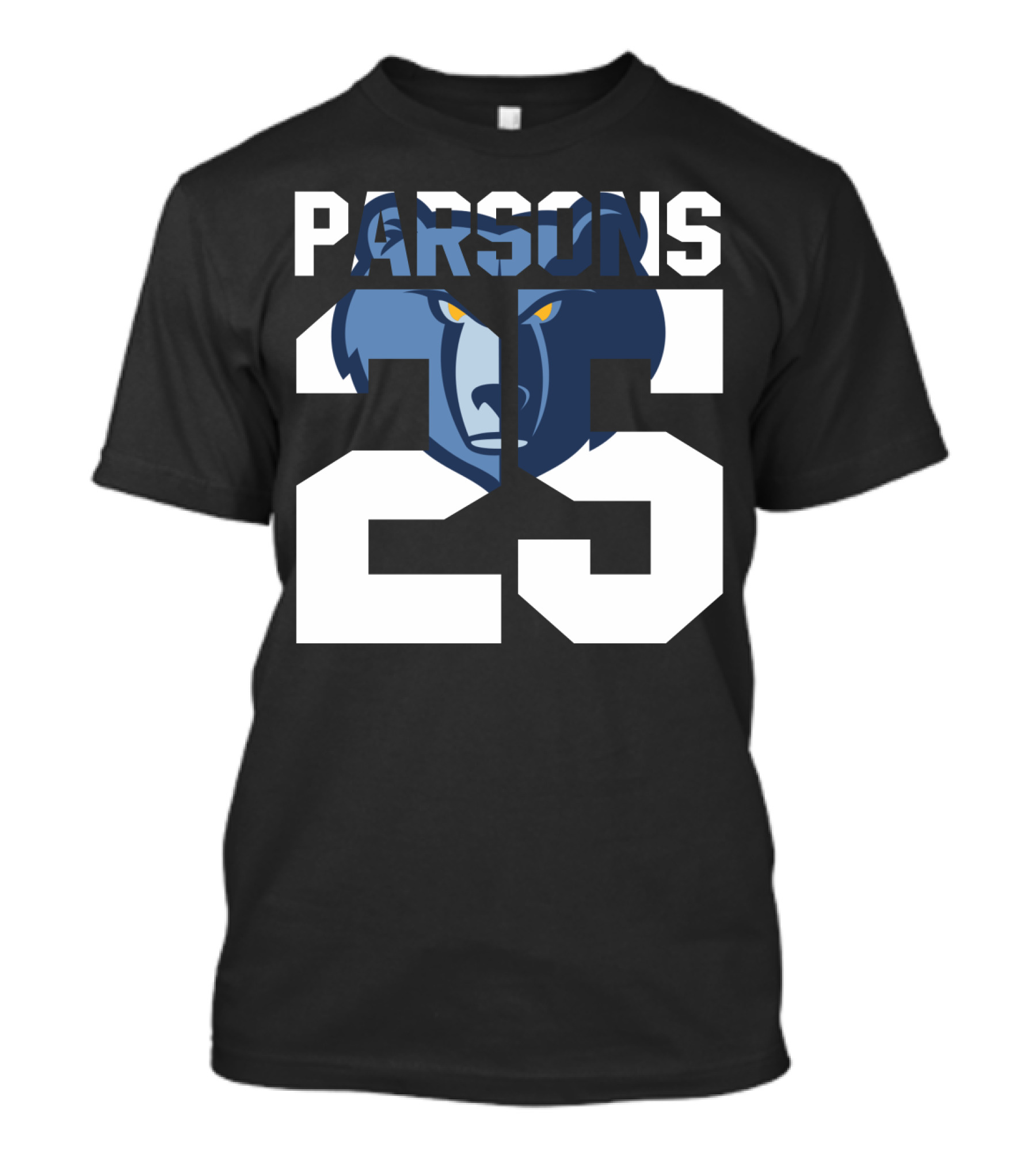 Parsons 25 Memphis Grizzlies Bear T-Shirt