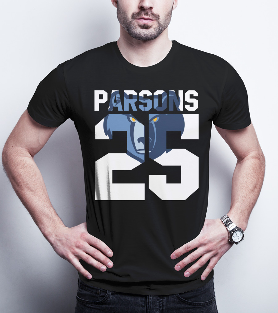 Parsons 25 Memphis Grizzlies Bear T-Shirt
