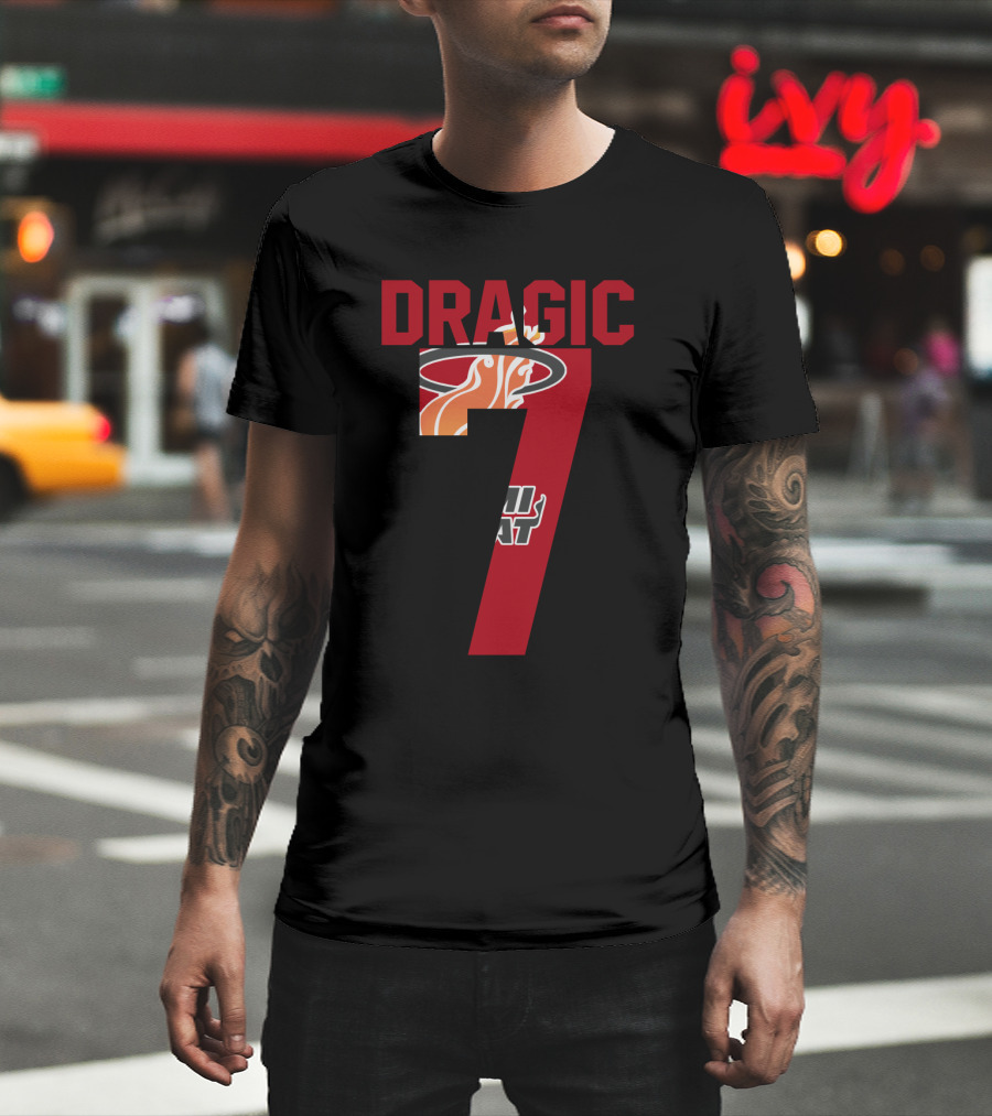 Goran Dragic Number 7 Miami Heat T-Shirt