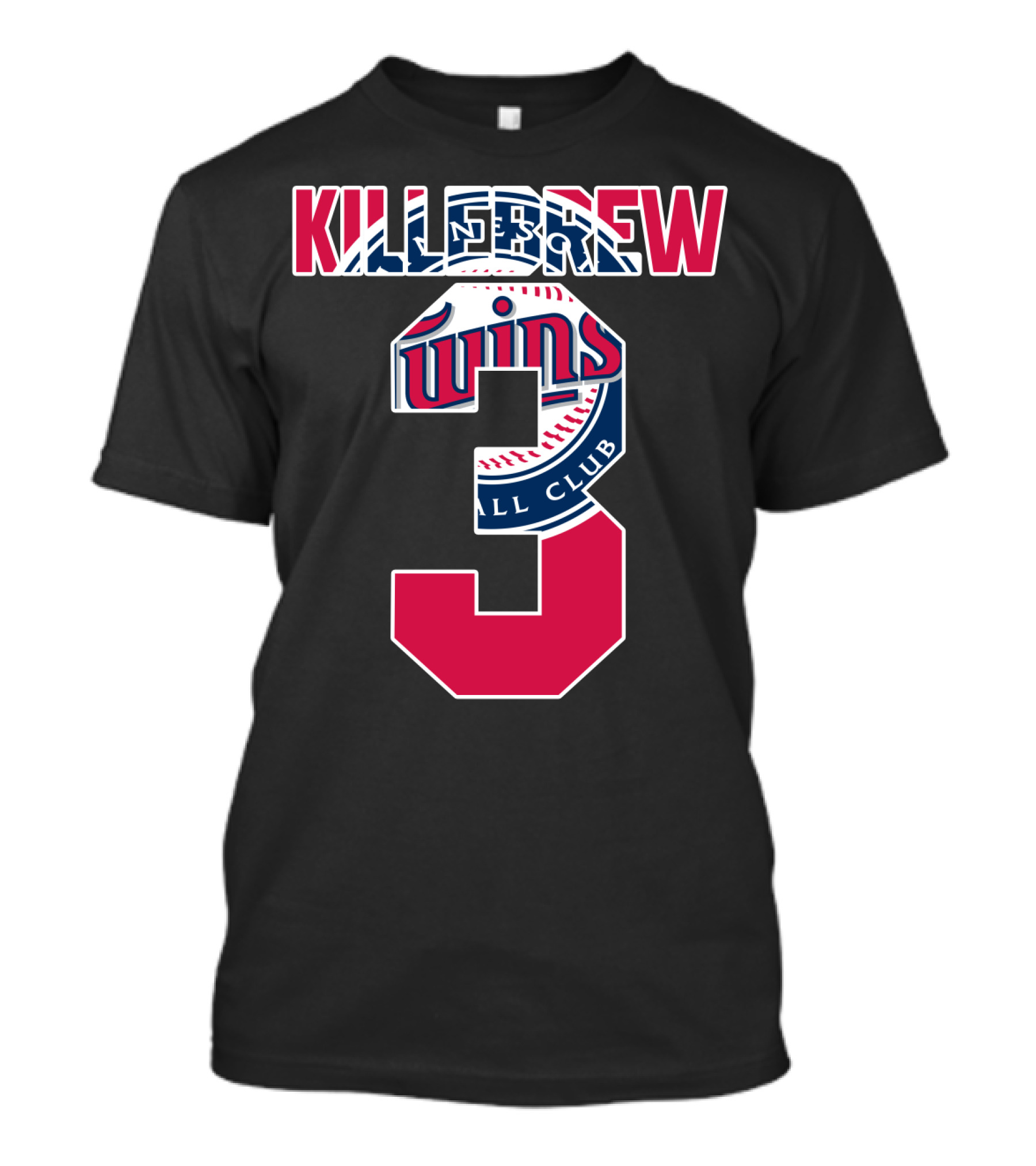 Killebrew Minnesota Twins Number 3 Baseball T-Shirt