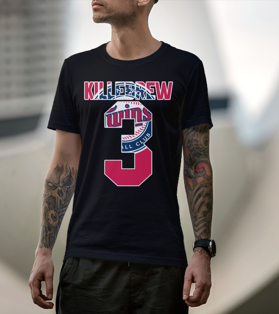 Killebrew Minnesota Twins Number 3 Baseball T-Shirt