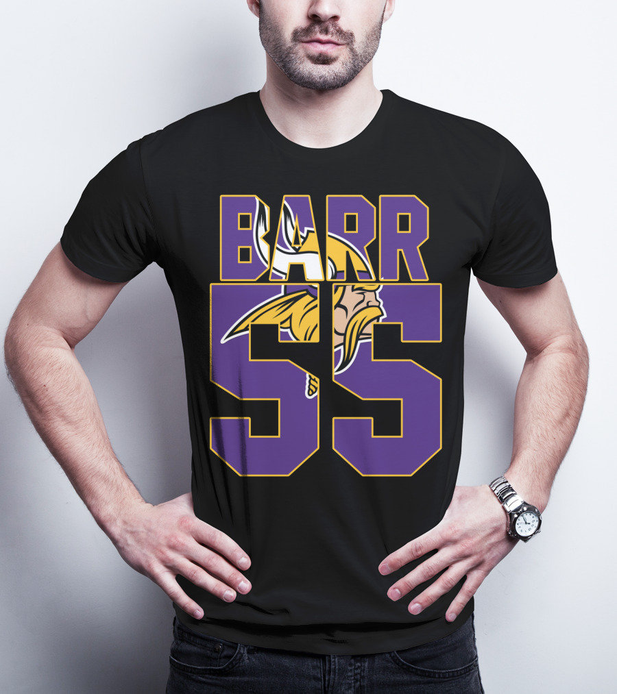 Minnesota Vikings Anthony Barr 55 Jersey With Viking T-Shirt