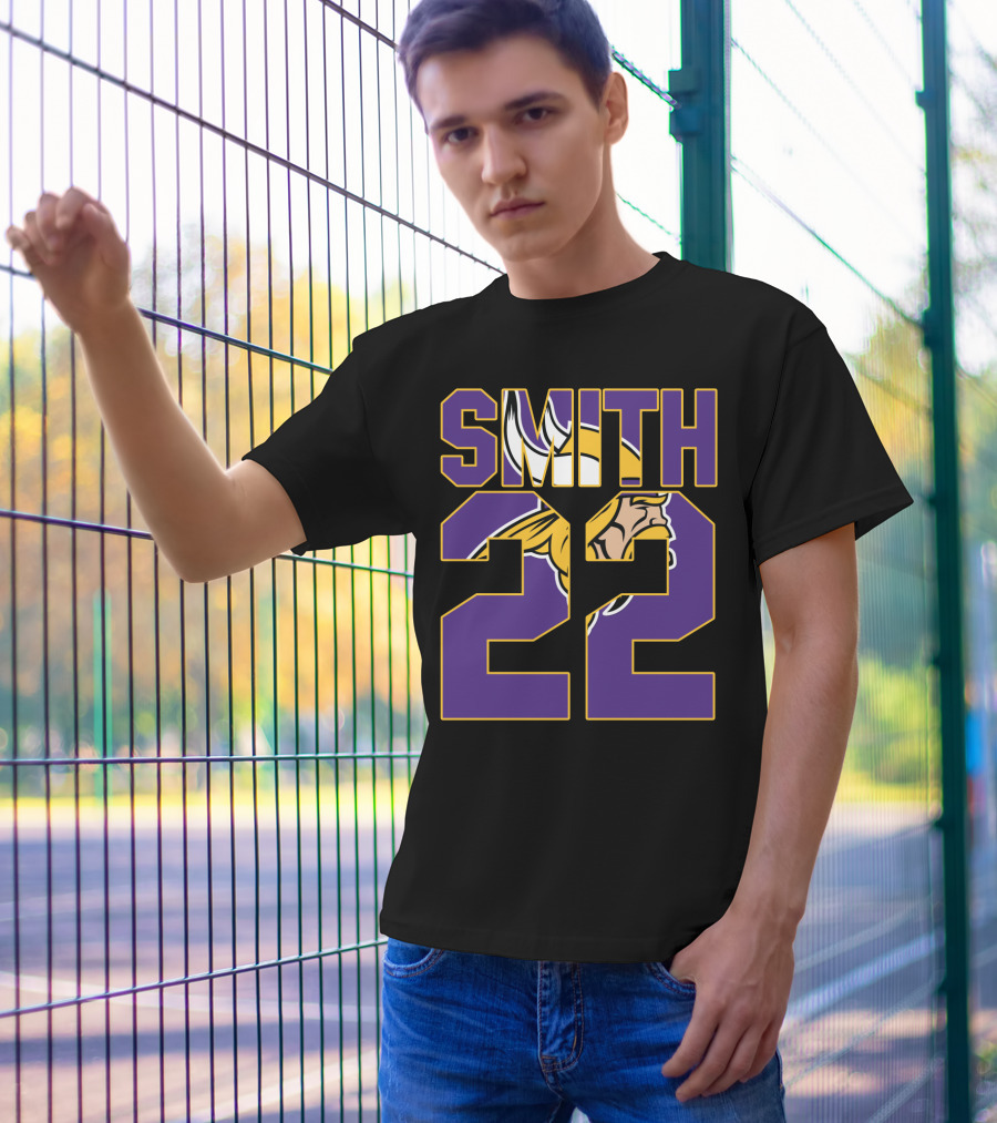 Minnesota Vikings Smith 22 Jersey T-Shirt