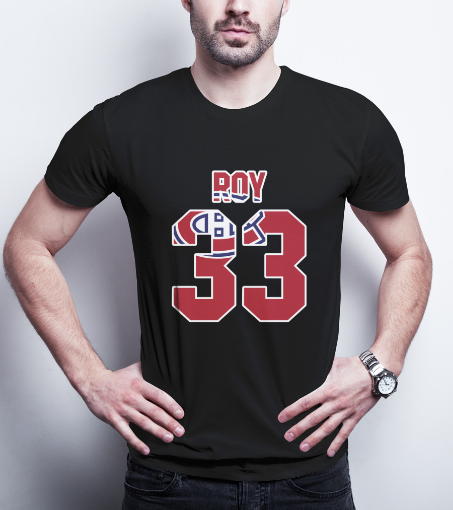 Montreal Canadiens Roy 33 NHL Hockey Fans T-Shirt