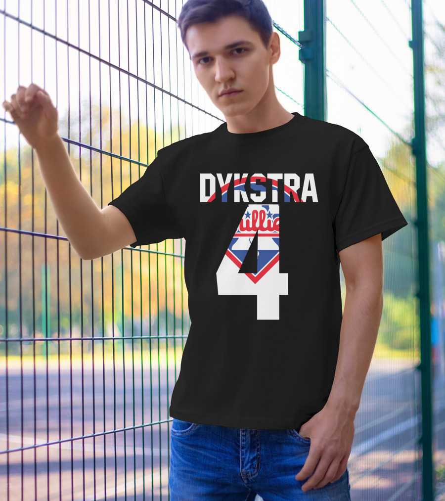 Dykstra 4 Phillies Iconic Philadelphia Baseball Nostalgia T-Shirt
