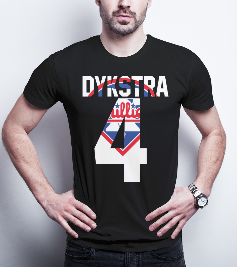 Dykstra 4 Phillies Iconic Philadelphia Baseball Nostalgia T-Shirt