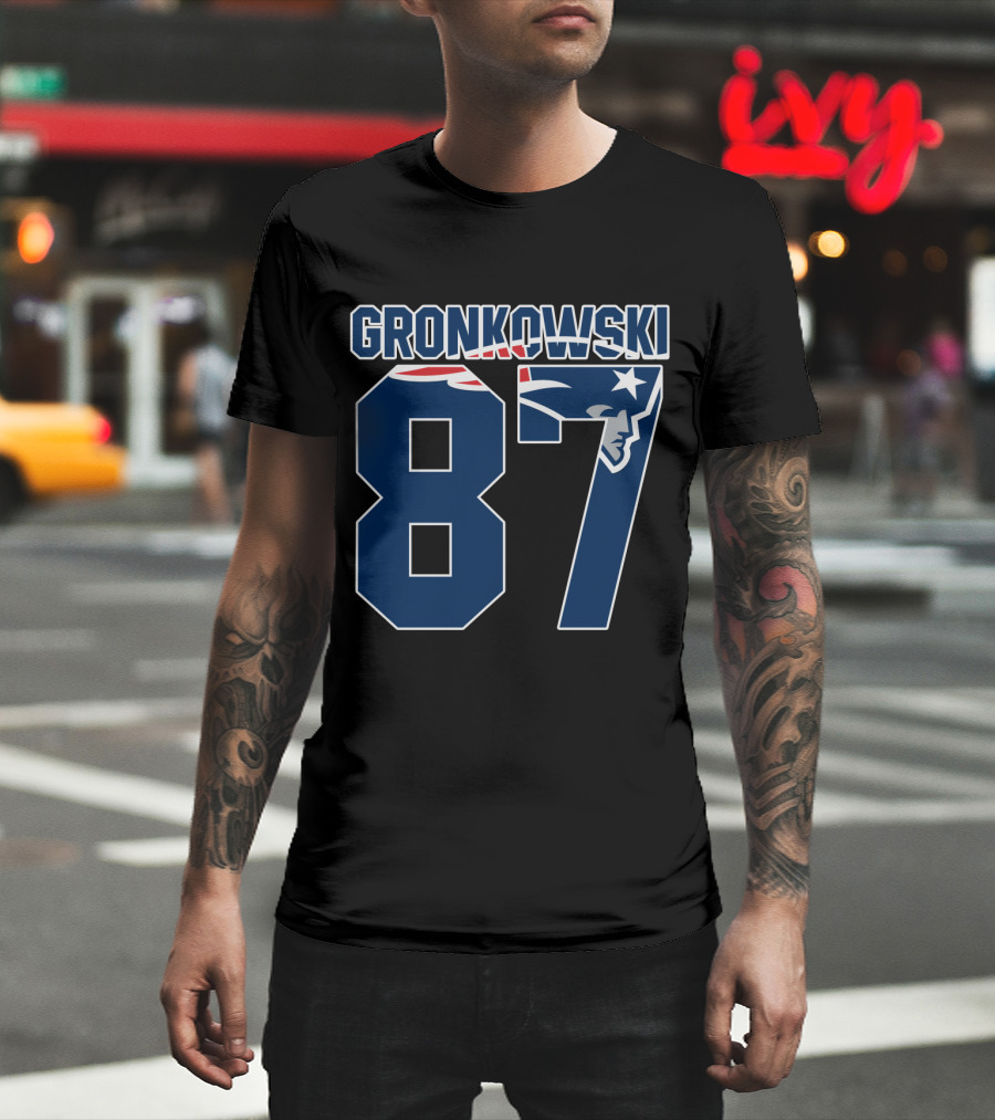 Gronkowski 87 New England Patriots T-Shirt