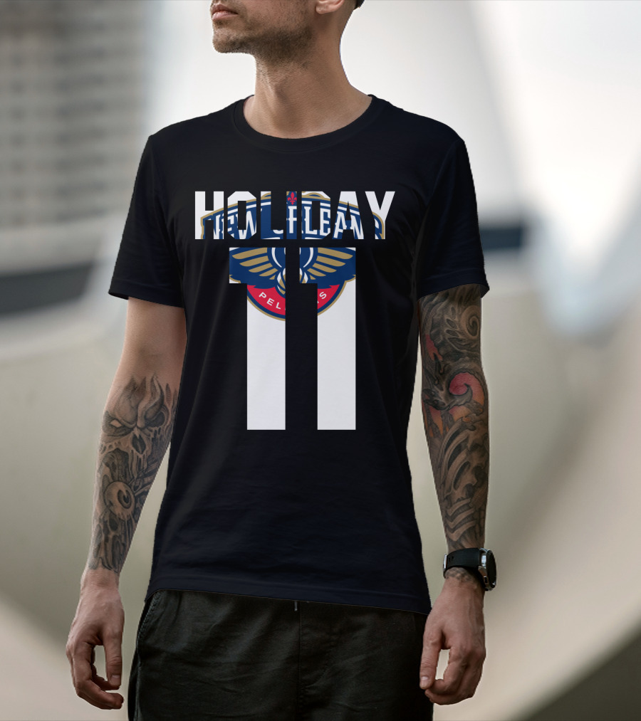 New Orleans Pelicans Holiday 11 Nba Tee Jrue Holiday T-Shirt