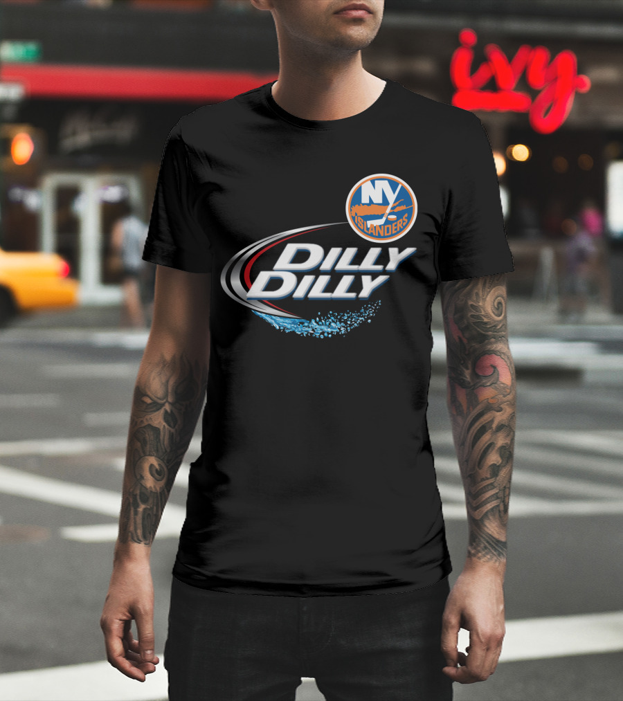 New York Islanders Dilly Dilly NHF Fan Logo Splash T-Shirt