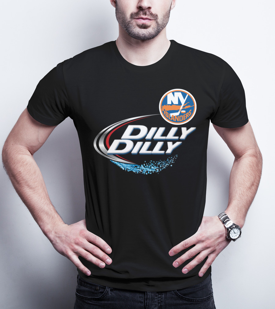 New York Islanders Dilly Dilly NHF Fan Logo Splash T-Shirt