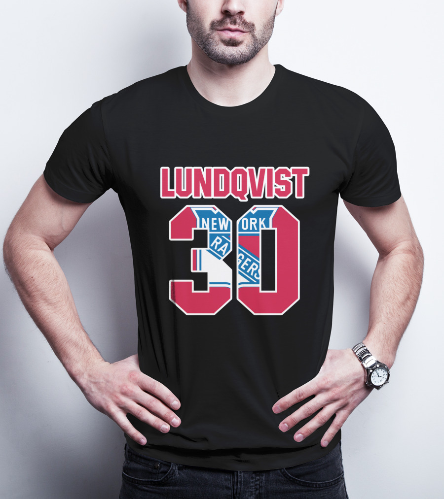 Lundqvist 30 New York Rangers NHL Hockey T-Shirt