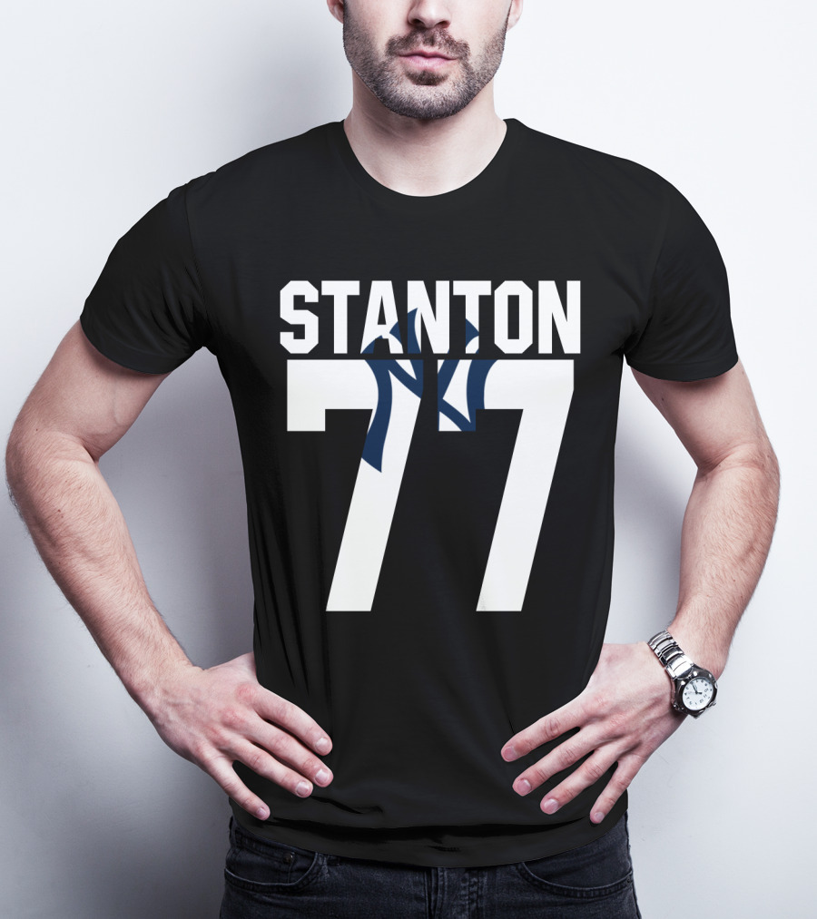 Stanton 77 New York Yankees Number T-Shirt