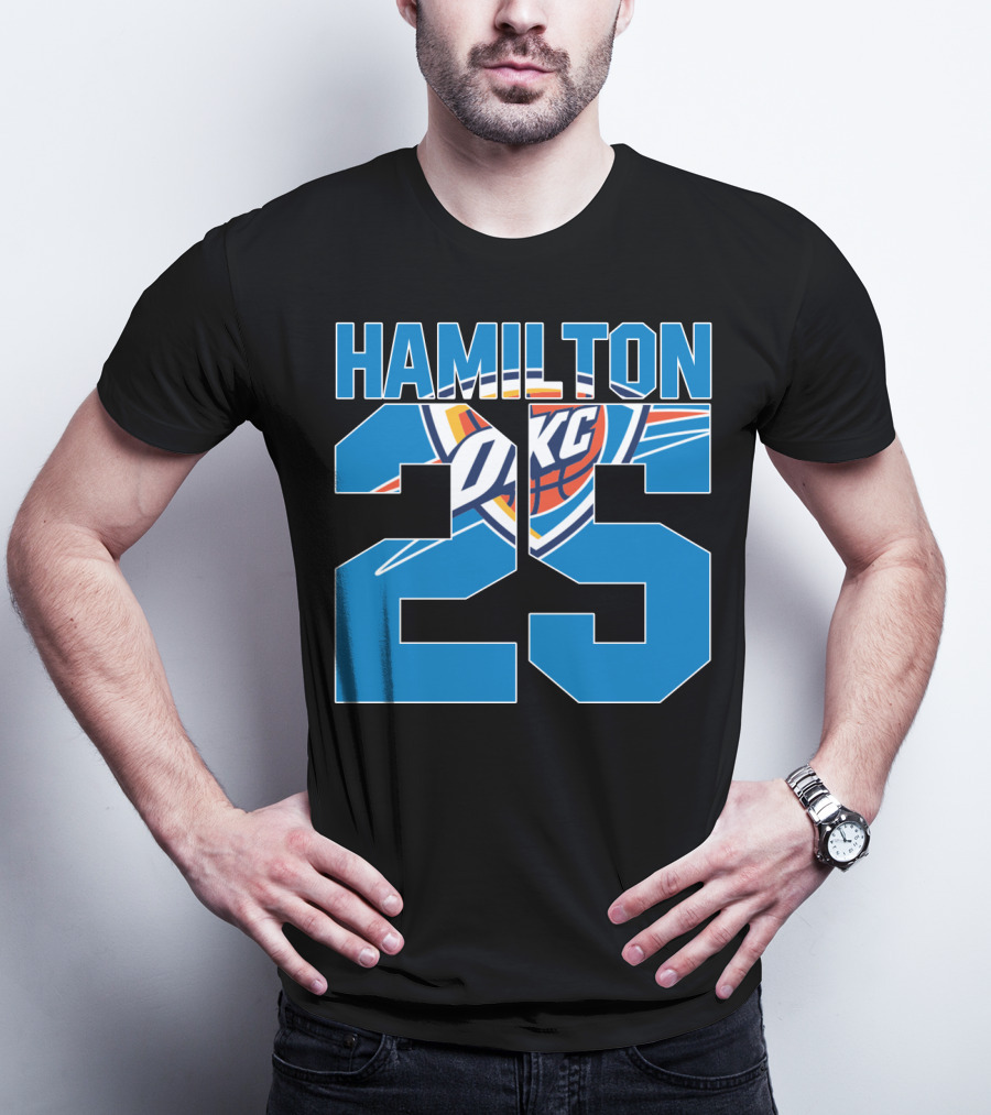 Oklahoma City Thunder Hamilton 25 Okc Nba T-Shirt