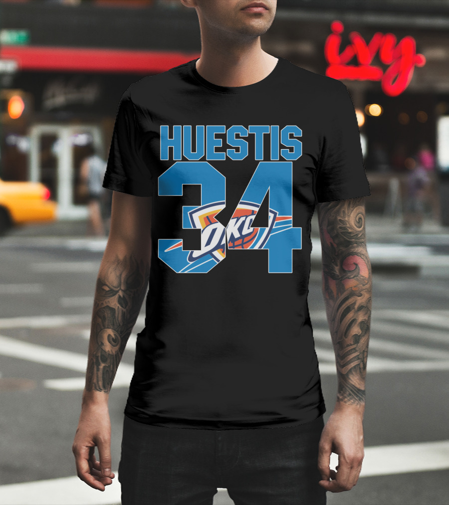 Huestis 34 Okc Oklahoma City Thunder Nba T-Shirt