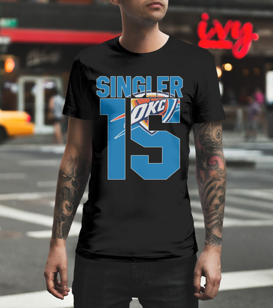 Singler 15 Okc Thunder Nba T-Shirt