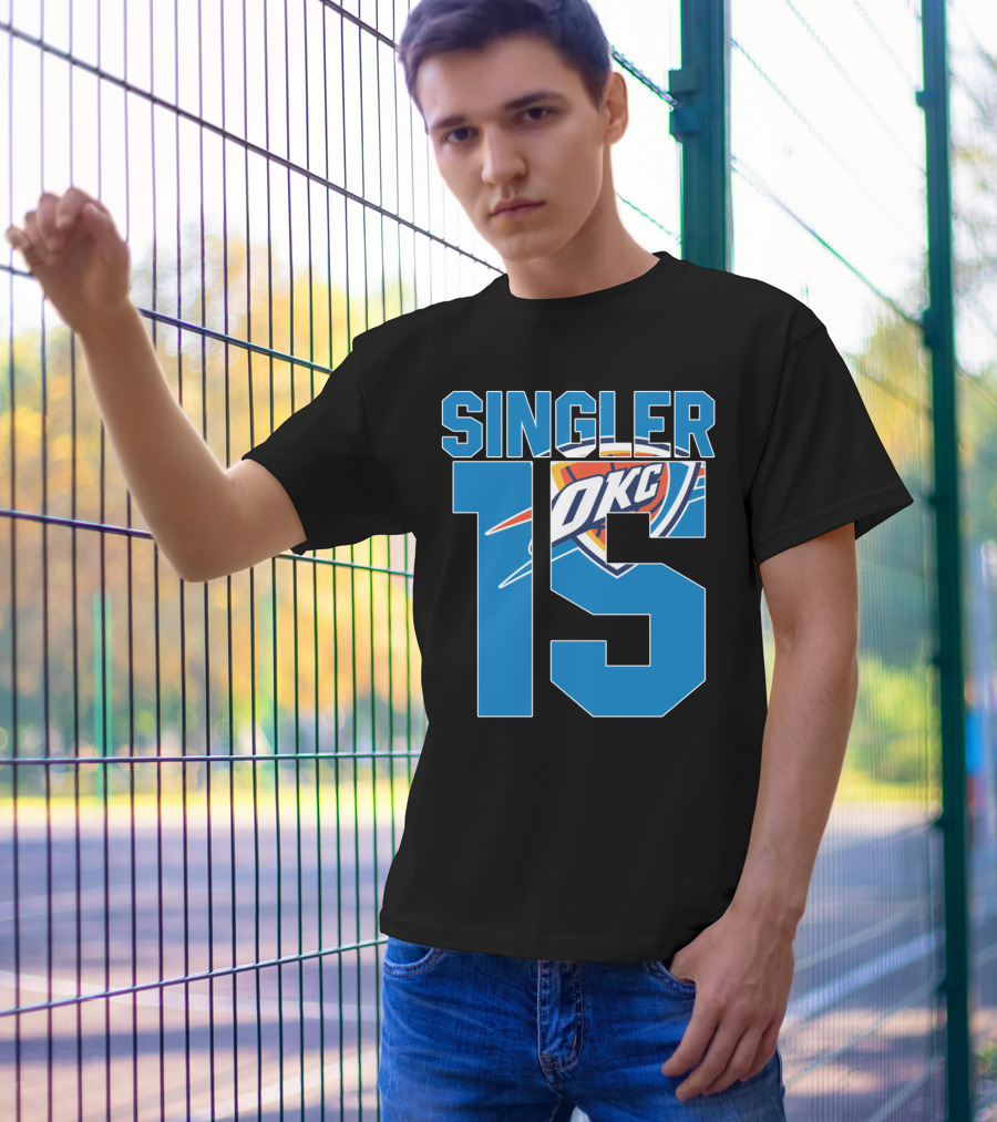 Singler 15 Okc Thunder Nba T-Shirt