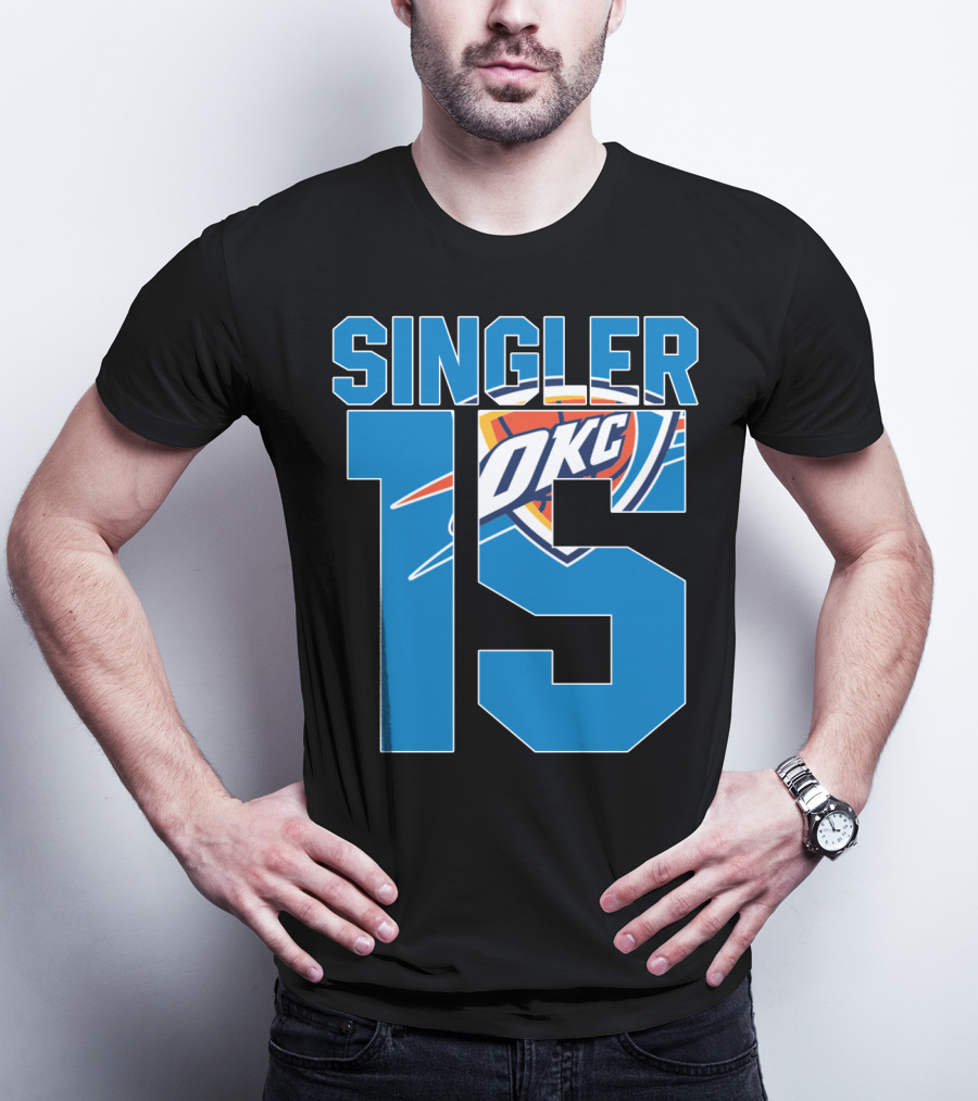 Singler 15 Okc Thunder Nba T-Shirt