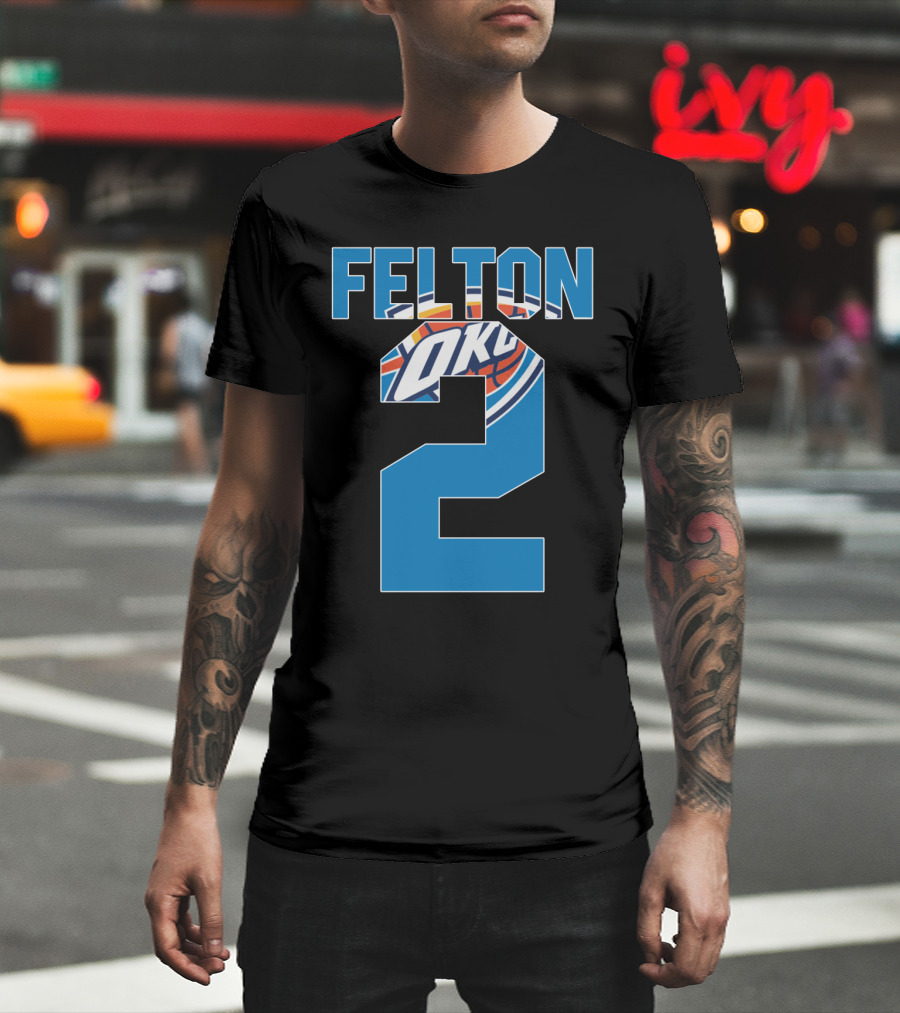 Oklahoma City Thunder Raymond Felton 2 Nba Okc Basketball T-Shirt