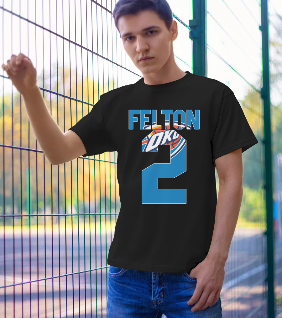 Oklahoma City Thunder Raymond Felton 2 Nba Okc Basketball T-Shirt